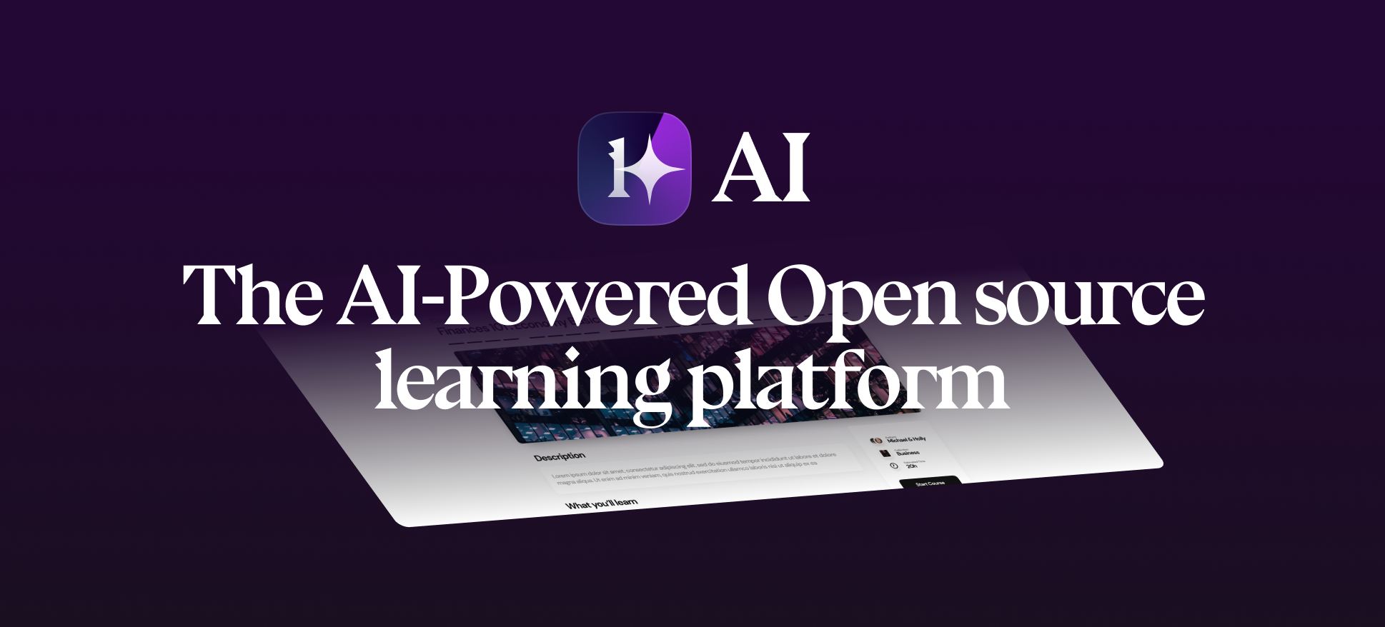 LearnHouse AI - The AI powered open source learning platform